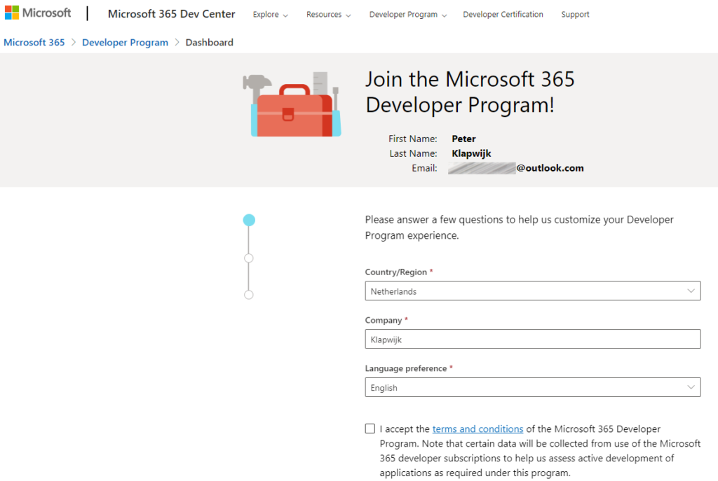 Setup a Microsoft 365 Developer lab for free 01 | Peter Klapwijk - In ...
